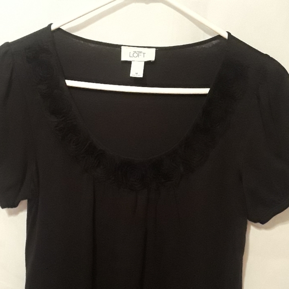 LOFT | Tops | Loft Black Top | Poshmark